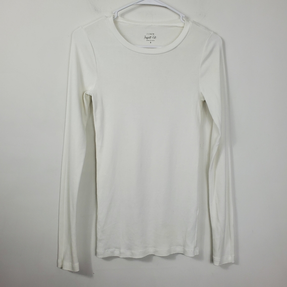 J. Crew | Tops | J Crew The Perfect Fit Longe Sleeve Womens Size S ...